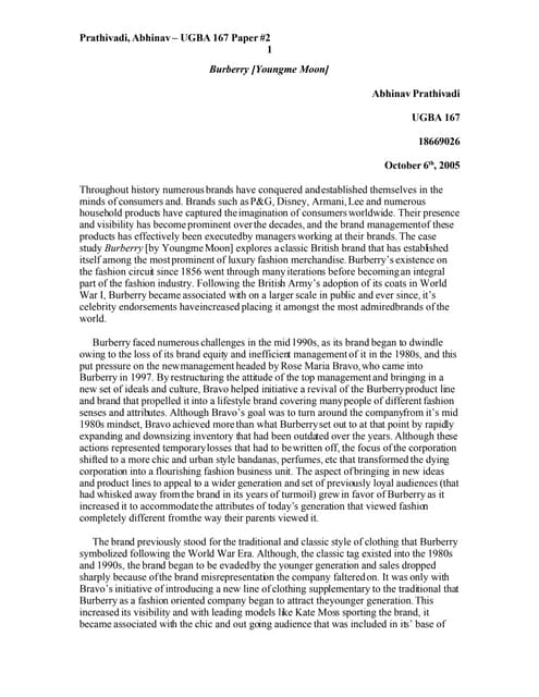 Burberry Case Study | PPTX