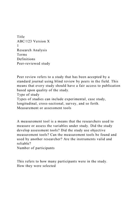 Pre- Experimental Research | PPT