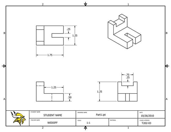 Viking title block for sectioned bracket and base | PDF
