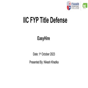 Title Defense Presentation .pptTitle Defense Presentationx | PPTX