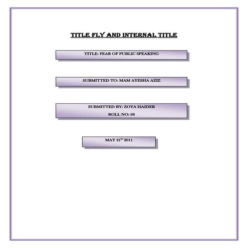 Title fly and internal title | DOCX