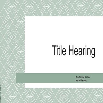 Title hearing huyong huyong spring .pptx