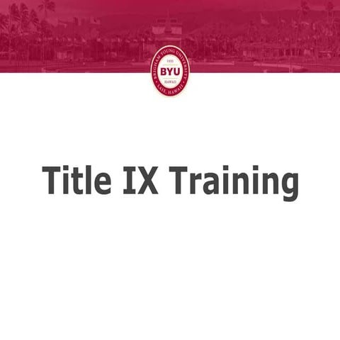Title ix training | PPT
