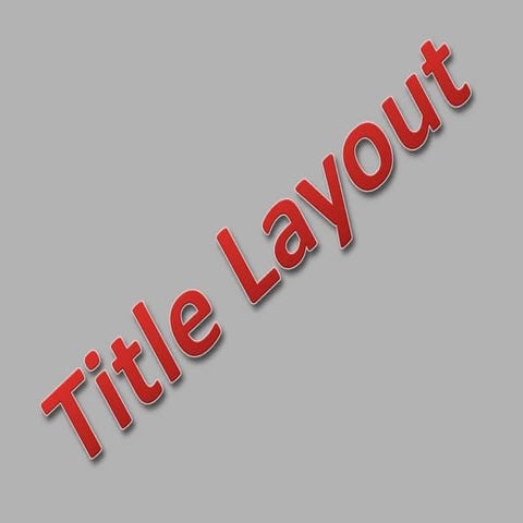 Title Layout | PPT