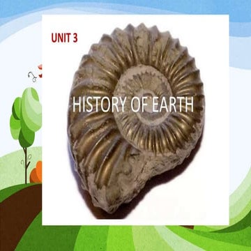 history of the Earth unit 3 powerpoint presentation | PPT