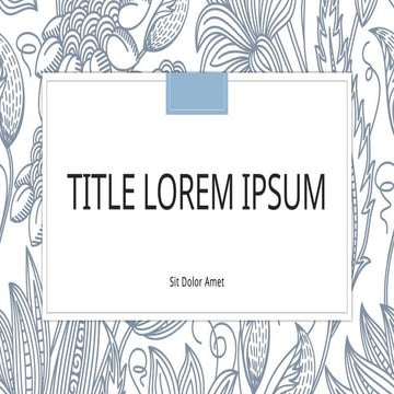 Title Lorem Ipsum.pptx template for powerpoint | PPTX