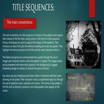 Codes and conventions media presentation | PPTX