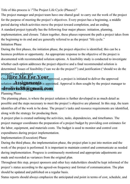 Project management life cycle | PPTX | Construction Industry | Industries