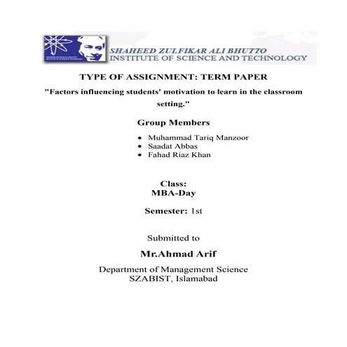 Title page of assignment(1) | DOCX