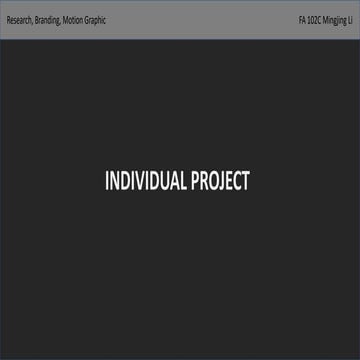 Individual Project | PDF