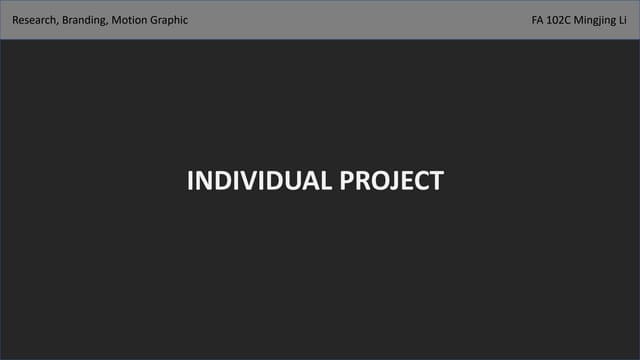 Individual Project | PDF