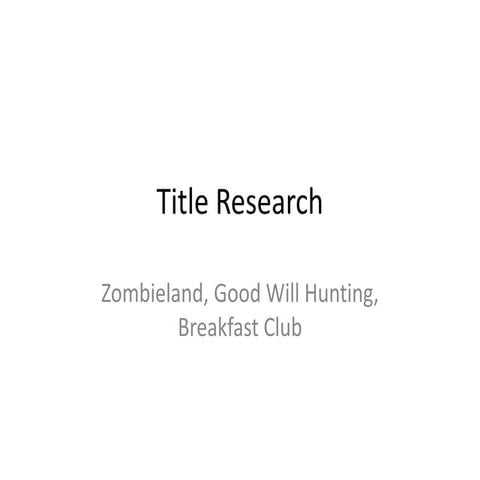 10 tips to pick the right title for your paper | PDF