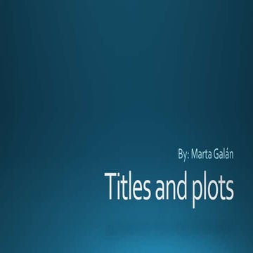 Titles and plots | PPTX