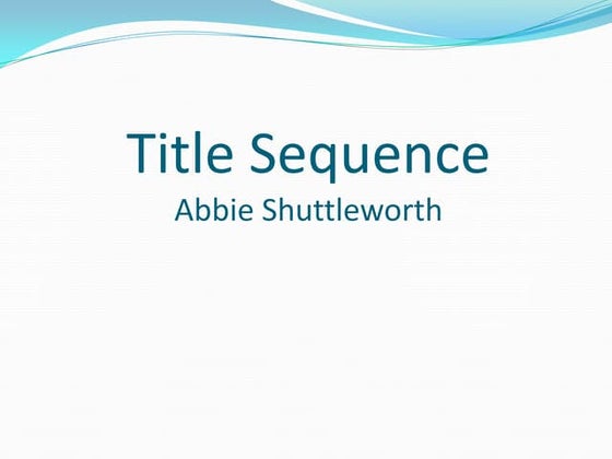 Trailer conventions | PPTX | Movies | Entertainment