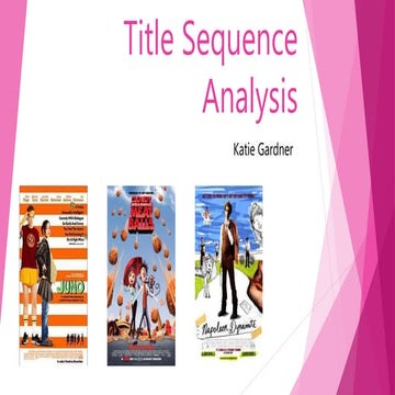 Title sequence analysis | PPTX