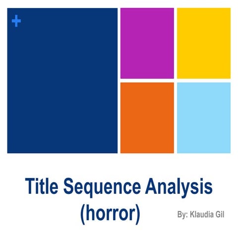Title sequence analysis of | PPTX