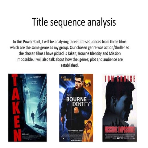 Title sequence analysis media | PPTX
