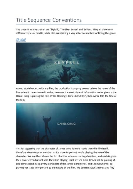 What is an opening sequence | PPTX