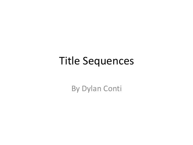 Create a title sequence - veOlfe