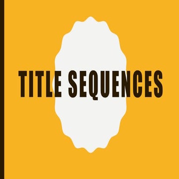 Title sequences | PPTX