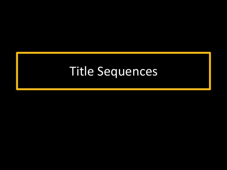 Create a title sequence - veOlfe