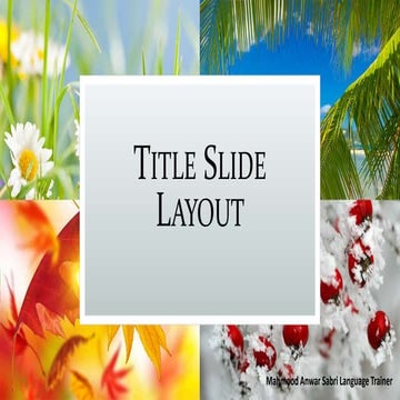 Title Slide Layout.ppt, presentation sample | PPT