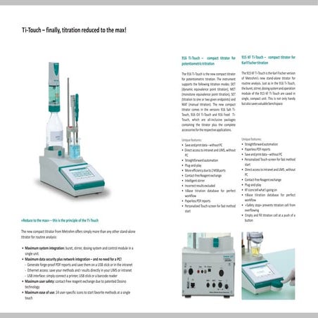 Tiamo software from Metrohm | PDF