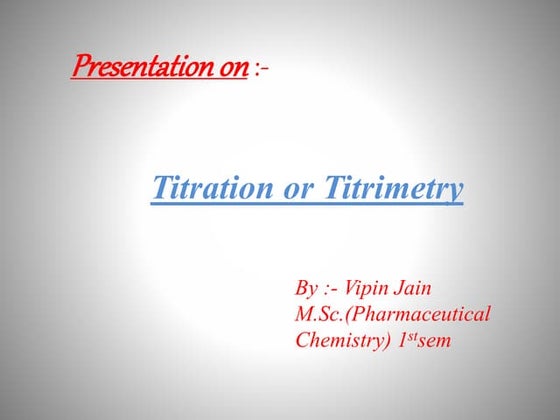 Types of titrations | PPT