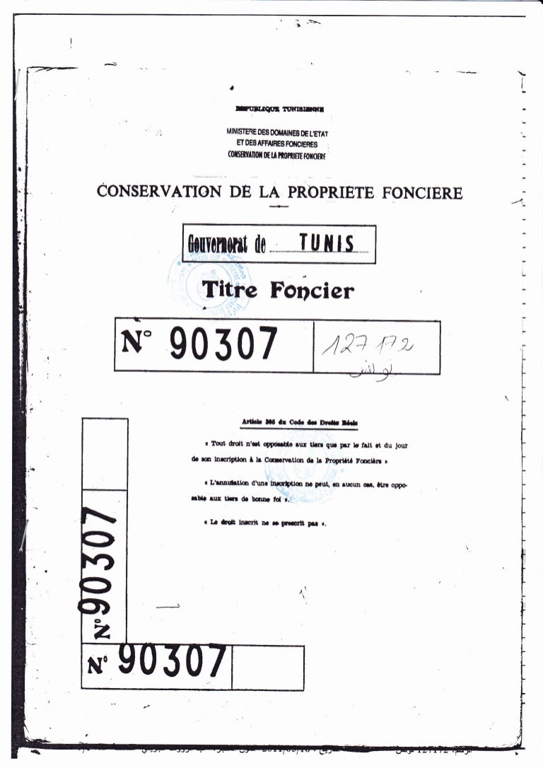 Titre foncier 2