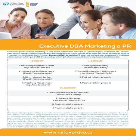 Titul executive DBA Marketing a PR | PDF