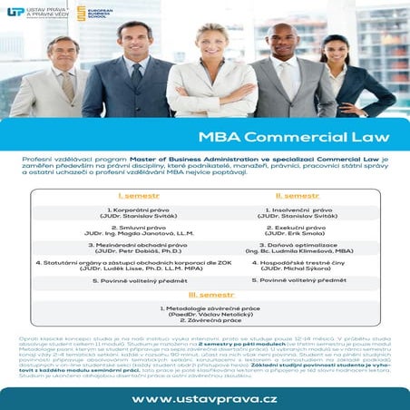Titul MBA Commercial law | PDF