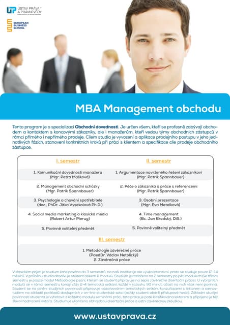 Titul MBA Commercial law | PDF