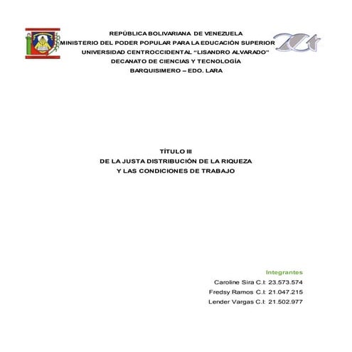 Título III de la LOTT | DOCX