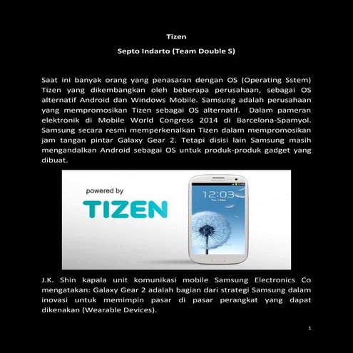Tizen | PDF