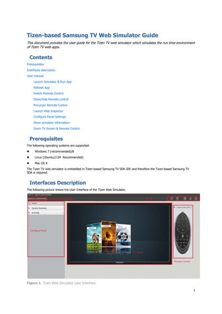 Getting Started with Tizen TV Web Apps | PDF