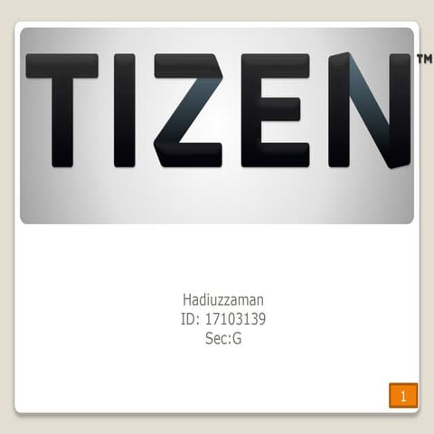 Tizen OS | PPTX