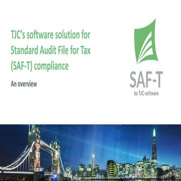 TJC Software for SAF-T Overview | PPT