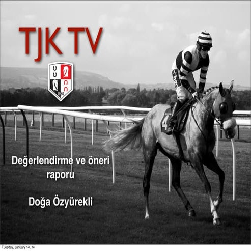 TJK TV Danışmanlık Raporu / TJK TV Concultancy Report | PDF