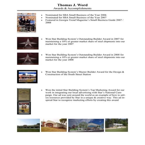 Tj word awards | PDF