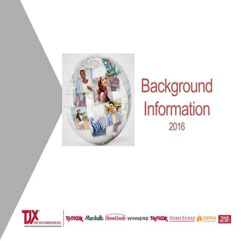 The TJX Companies Inc. - 2016 Background Information | PDF | Retail ...