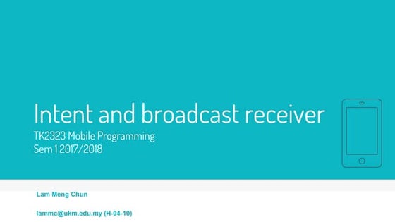 Types of intents in android application development | PPT