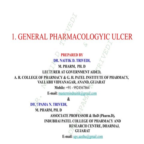 General pharmacologyic ulcer and it's management.pptx