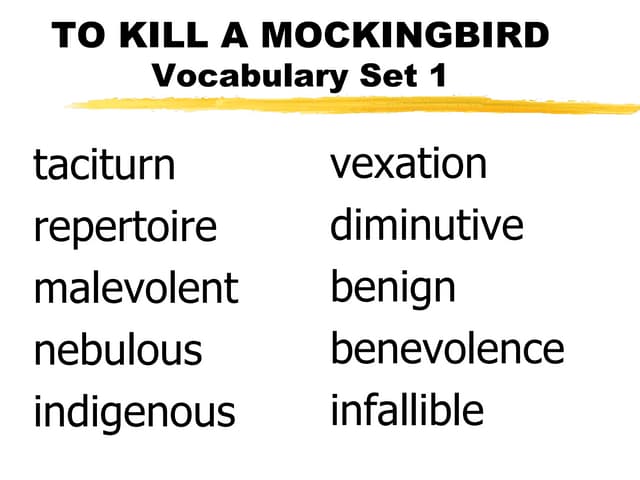 To kill a mockingbird | PPT