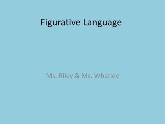 Figurative language power point | PPTX