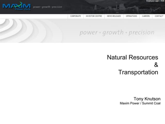 The Importance of Coal | PPT The Importance of Coal | PPT