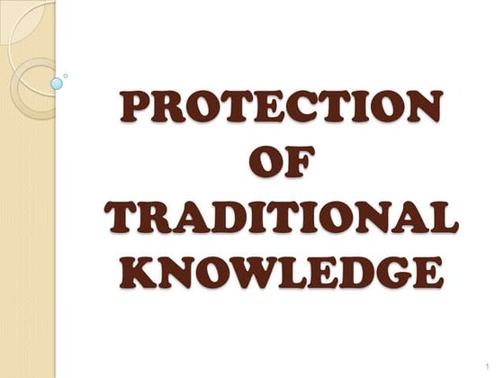 Traditional knowledge | PPTX | Science