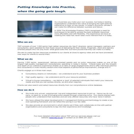 Eclectic Corporate Brochure | PDF