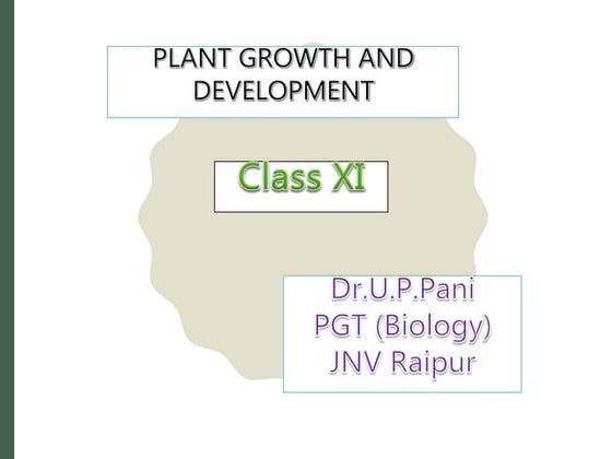 Plant-growth-and-development in general biology | PPTX | Gardening ...