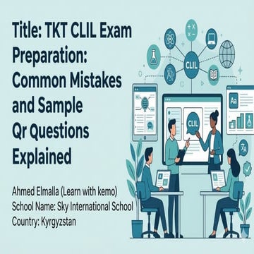 TKT CLIL Sample Questions and Common Mistakes Explained | Cambridge ...
