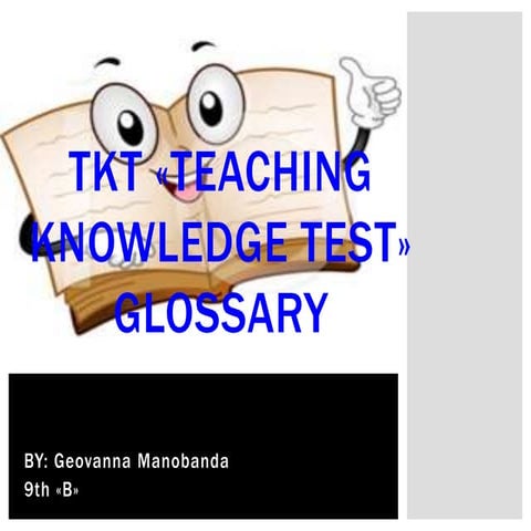 Tkt «teaching knowledge test» | PPTX | Educational Assessment | Education